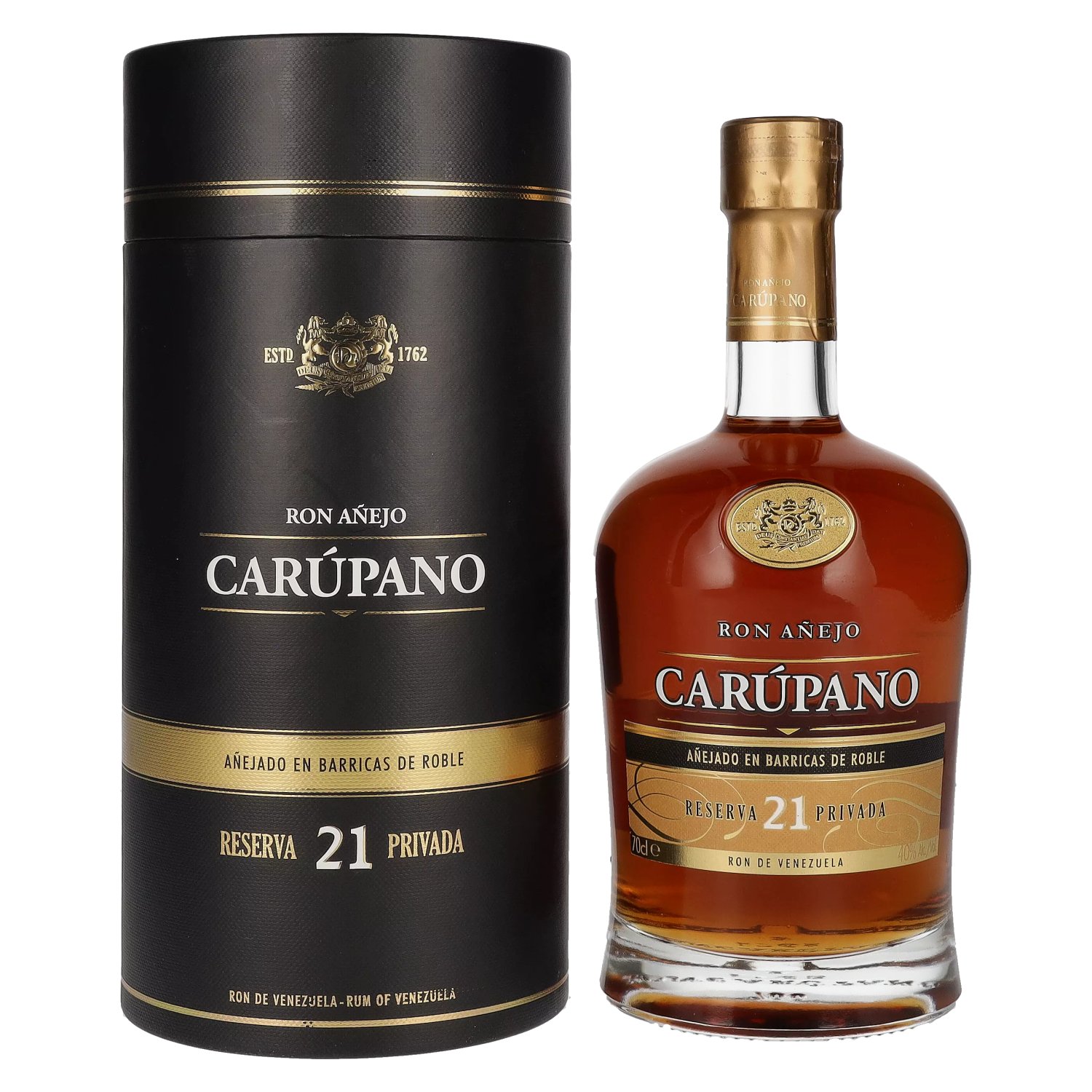 Ron Añejo Carúpano Reserva 21 Privada 40% Vol. 0,7l in Geschenkbox