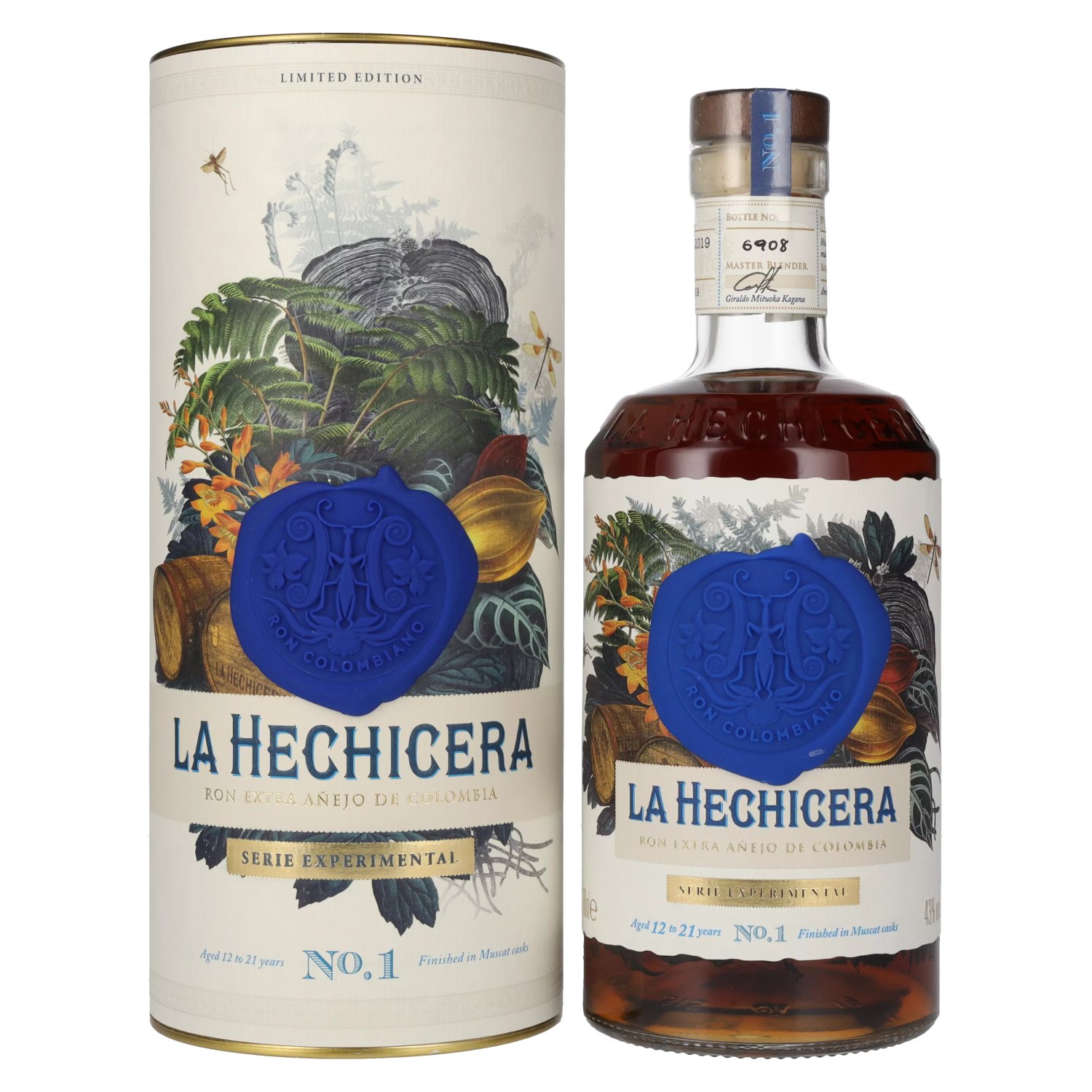 La Hechicera Ron Extra Añejo de Colombia SERIE EXPERIMENTAL No. 1 43% ...
